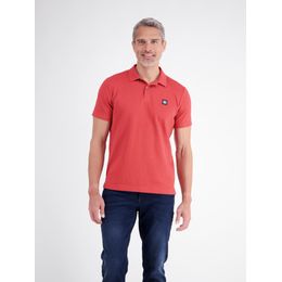 Lerros Herren Poloshirt "Poloshirt in trendigen Farben mit Flachstrickkragen", rot, Gr. XXXL, 63% Baumwolle, 35% Polyester, 2% Elasthan, Shirts