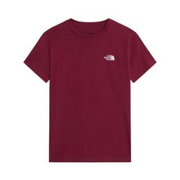 The North Face T-Shirt 'Evolution Simple Dome' Damen Gr&ouml;&szlig;e L burgunder / wei&szlig;