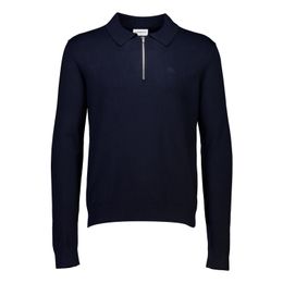 LINDBERGH Herren Troyer "Troyer Slim Fit", blau, Gr. XXXL, unifarben, Obermaterial: 80% Viskose, 20% Nylon, Pullover