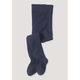 hessnatur Wollstrumpfhose in marine | Gr.: 50/56
