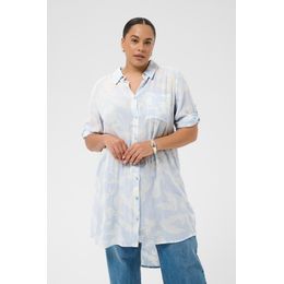 Kaffe Curve Bluse 'KChilda Ami' Damen Gr&ouml;&szlig;e 4XL blau / pastellblau