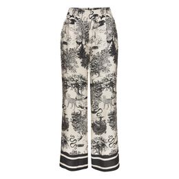 Lascana Hose Damen Gr&ouml;&szlig;e 34 schwarz / perlwei&szlig;