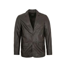 Maddox Lederjacke Sakko Lammnappa in Dunkelbraun | Gr.: 58