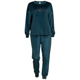 fashionshowcase Pajama 'VelvetDream' female size XXXL Petrol