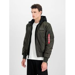Alpha Industries Jacke 'MA-1 D-Tec' Herren Gr&ouml;&szlig;e XL dunkelgr&uuml;n / schwarz Sommerjacke