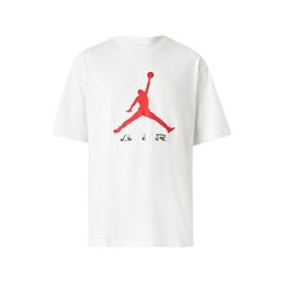 Jordan T-Shirt 'Brooklyn' Herren Gr&ouml;&szlig;e L silbergrau / rot / wei&szlig;