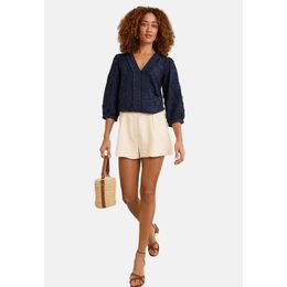 Love & Roses Bluse Damen Gr&ouml;&szlig;e 4XL navy
