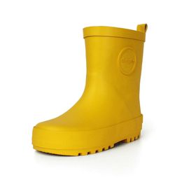 Druppies M&auml;dchen Gummistiefel "Adventure Regenstiefel", Gr. 31, gelb, Obermaterial: 100% Naturkautschuk NaRubber., Schuhe
