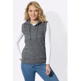 Classic Basics Damen Pullunder "Pullunder", grau, Gr. 44, gemustert, mehrfarbig, meliert, 100% Polyacryl, Pullover