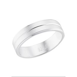 Amor Damen Fingerring "Uni Chic", 52, Silber 925 (Sterlingsilber), 4mm, silber, Silber 925 (Sterlingsilber), Fingerringe