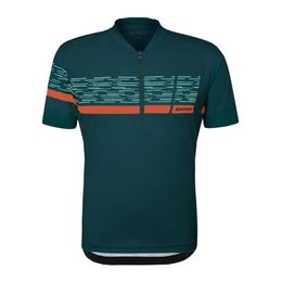 Ziener Herren Radtrikot "NEMIC-Z", gr&uuml;n, Gr. 52, Obermaterial: 100% Polyester. Obermaterial 2: 90% Polyester, 10% Elasthan, Trikots