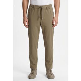 BOSS Green Herren Webhose "T Convert", beige, Gr. 52, unifarben, Web, Obermaterial: 100% Polyester, Hosen, Tapered-fit Hose mit elastischem Bund und