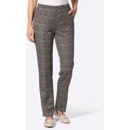 Classic Basics Damen Jerseyhose, grau, Gr. 245, unifarben, 100% Polyester, Hosen