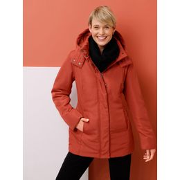 Classic Basics Damen Anorak, orange, Gr. 46, unifarben, 100% Polyester, Wattierung:100% Polyester, Jacken