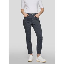 Rabe Damen Jerseyhose "Hose", grau, Gr. 46, gestreift, 74% Baumwolle, 23% Polyester, 3% Elasthan, Hosen