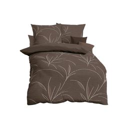 Kaeppel Bettw&auml;sche Organic in mocca | Gr.: 135-x-200-plus-80-x-80-cm
