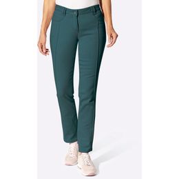 Inspirationen Damen Bequeme Jeans, gr&uuml;n, Gr. 50, unifarben, 98% Baumwolle, 2% Elasthan, Jeans