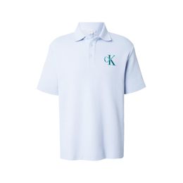 Calvin Klein Jeans Poloshirt Herren Gr&ouml;&szlig;e XL pastellblau / petrol / wei&szlig;