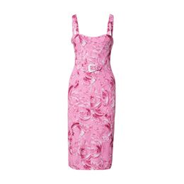 Versace Jeans Couture Kleid Damen Gr&ouml;&szlig;e 38 magenta / hellpink / wei&szlig; Sommerkleid