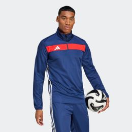 Herren Trainingsjacke "TIRO 25 ESSENTIALS TRAININGSOBERTEIL", blau, Gr. S, adidas Performance, Obermaterial: 100% Polyester, Jacken, f&uuml;r Fu&szlig;ball, mit