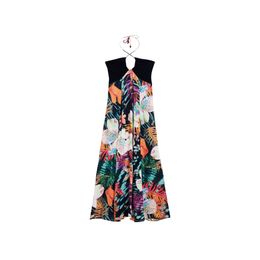 Desigual Kleid 'Tropical' Damen Gr&ouml;&szlig;e 40 t&uuml;rkis / gr&uuml;n / dunkelorange / schwarz Sommerkleid