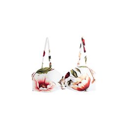 next Bikini Top female size 75 Green / Red / White