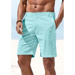 H.I.S. H.I.S Herren Shorts "sommerliche Bermuda, Cordhose", gr&uuml;n, Gr. 33, unifarben, Cord, Obermaterial: 98% Baumwolle, 2% Elasthan, Hosen