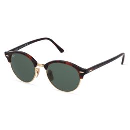 Ray-Ban RB4246 | Unisex-Sonnenbrille | Fassung: Vollrand, Rund, Acetat, Havanna Gold | Glasfarbe: Gr&uuml;n