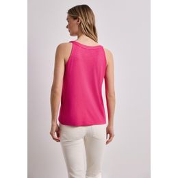Street One Damen Tr&auml;gertop, pink, Gr. 46, unifarben, Stoff, 95% Viskose, 5% Elasthan, Tops, Jersey