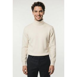 Jack & Jones JACK & JONES Herren Stehkragenpullover "JORNORREBRO KNIT HIGH NECK", wei&szlig;, Gr. L, unifarben, Strick, Obermaterial: 55% Baumwolle, 22% Polyester, 21%