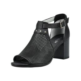 Nero Giardini Damen High-Heel-Sandalette "Nero Giardini Sandalen Leder", Gr. 40, schwarz, Leder, Schuhe