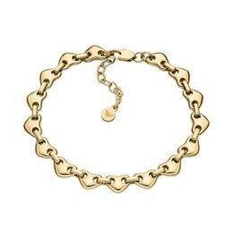 Emporio Armani Damen Armband "Schmuck Geschenk Metall SENTIMENTAL Herzen", 20cm, Metallgelbgoldfarben, Metall, Armb&auml;nder