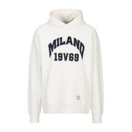 19V69 Italia Sweatshirt 'QUENTINO COLLEGE ' male size XXXL Cream / Black