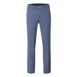 MEYER Herren Chinos "Roma 9-303"blau, Gr. 50, unifarben, 54% Polyester, 44% Wolle, 2% Elasthan, Hosen, aus Gabardine-Wolle