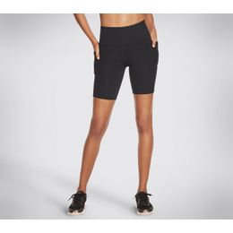 Skechers Damen Trainingstights "GOFLEX 8 WALK SHORT", schwarz, Gr. XXXL, Obermaterial: 88% Nylon, 12% Elasthan, Hosen, mit flexiblem Material, aus