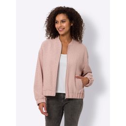 Heine Damen Blousonjacke, Natur, Gr. 44, Casual Blazer, Material: Baumwolle