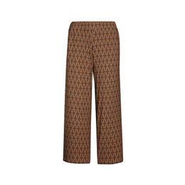 GOLDNER Damen 7/8-Hose "Kurzgr&ouml;&szlig;e Attraktive Druckhose Louisa mit weichem Fall", schwarz, Gr. 20, Obermaterial: 95% Viskose CV. 5% Elasthan EL.,
