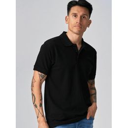 TEESHOPPEN Herren Kurzarmhemd "TEESHOPPEN Polo shirt Basic Polo", schwarz, Gr. XL, Obermaterial: 100% Baumwolle, Hemden