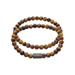 True Rebels Armband Herren Gr&ouml;&szlig;e 17 braun / schwarz