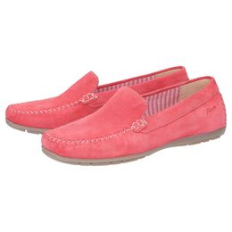 Sioux Damen Slipper "Carmona-706", Gr. 35, rot, Obermaterial: 100% Kalbsveloursleder CAVL. 100% Gummi rubber., Schuhe