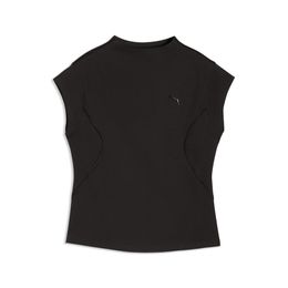 Puma Damen T-Shirt "PumaTECH SENSE dryCELL T-Shirt Damen", schwarz, Gr. XL, clean, Obermaterial: 95% Baumwolle, 5% Elasthan, Shirts