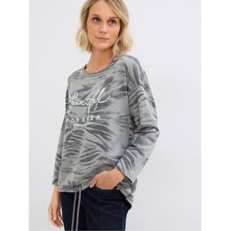 WITT WEIDEN Shirt in hellgrau-anthrazit | Gr.: 40
