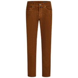 Pierre Cardin Herren Tapered-fit-Jeans "Lyon", braun, Gr. 32, uni, Obermaterial: 98% Baumwolle CO. 2% Elasthan EL., Jeans, mit geradem Schnitt