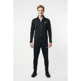 Under Armour Herren Trainingsanzug "UA EMEA TRACK SUIT", schwarz, Gr. M, Obermaterial: 100% Polyester, Sportanz&uuml;ge, zweiteiliges Set, f&uuml;r Sportmode