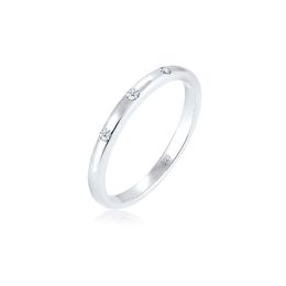 Elli DIAMONDS Damen Verlobungsring "Diamant Brillantschliff (0.045 ct) 925 Sterling Silber", 58mm, 0,05 P1 = bei 10-facher Vergr&ouml;&szlig;erung erkennbare