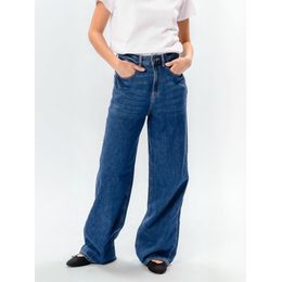 TEESHOPPEN Damen 5-Pocket-Hose "TEESHOPPEN Jeans Wide", blau, Gr. 29, Obermaterial: 100% Baumwolle, Hosen