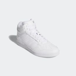 Herren Sneaker "HOOPS 4.0 MID", adidas Sportswear, Gr. 44,5, schwarz-wei&szlig;, Synthetik, Schuhe
