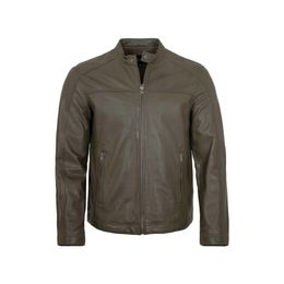 Jilani Lederjacke Lammnappa in Graugr&uuml;n | Gr.: 52