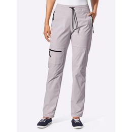 Casual Looks Damen Funktionshose, grau, Gr. 20, unifarben, 95% Polyamid, 5% Elasthan, Hosen