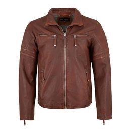 Jilani Lederjacke Lammnappa in Rotbraun | Gr.: 50